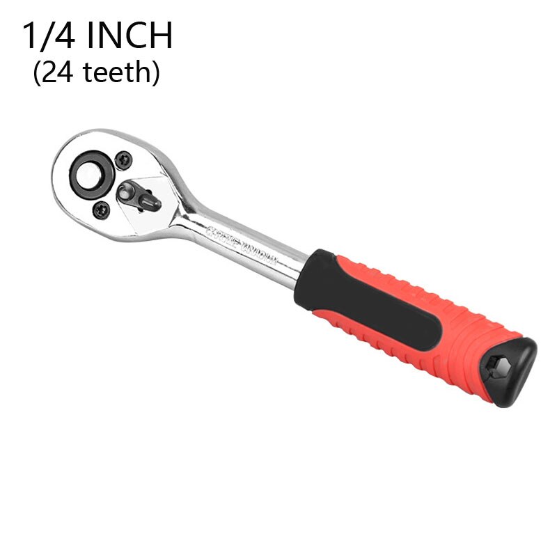 46Pcs 1/4" Drive Ratchet Wrench Socket Set CR... – Grandado