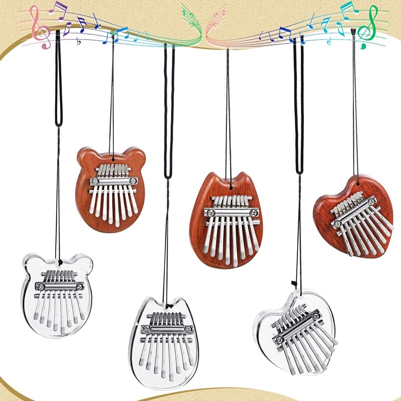 6Pack Mini Thumb Piano with 8 Key Finger Piano Por... – Grandado