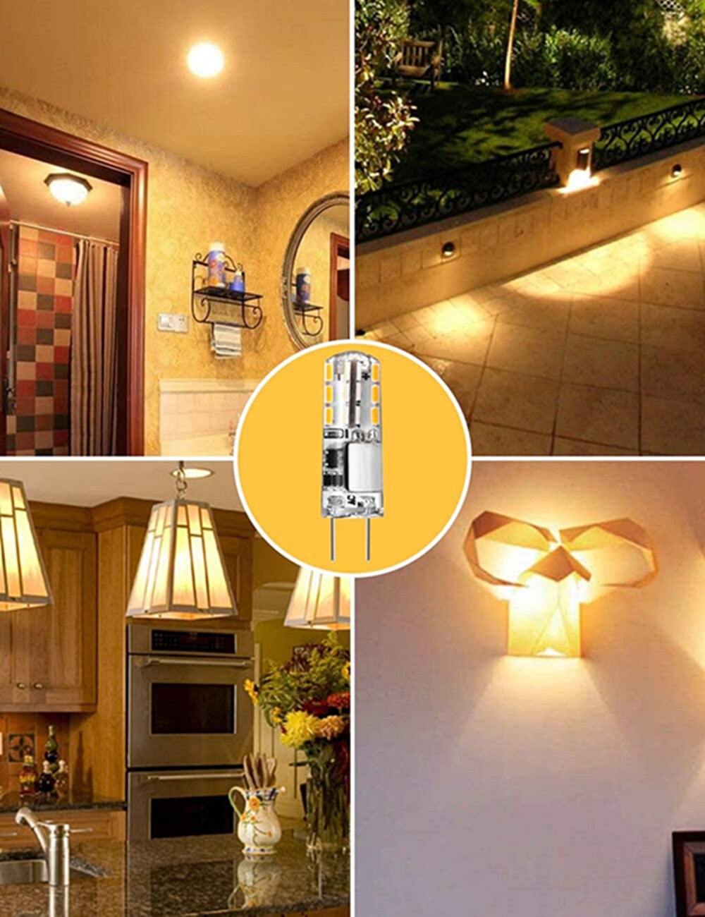G4 24 led-lampe ohne flimmern AC DC 12V nicht-dimm... – Grandado