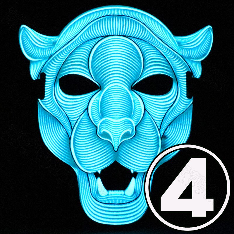 Halloween LED Maske Halloween Party Masque Masquer... – Grandado