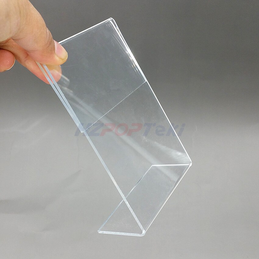Acrylic L Sign Price Label Display Holders Stands ... – Vicedeal