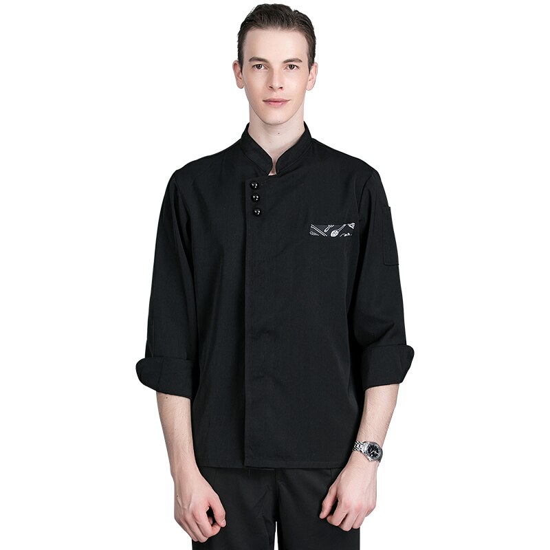 men's chef jacket spring long sleeves restaura... – Vicedeal