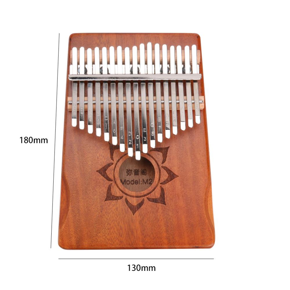 17 Keys Deer Kalimba Musical Instrument Acacia Thu... – Grandado