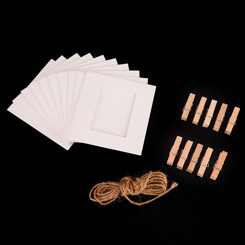 10 Set Vintage Paper Photo Frame DIY Wall Picture ... – Grandado