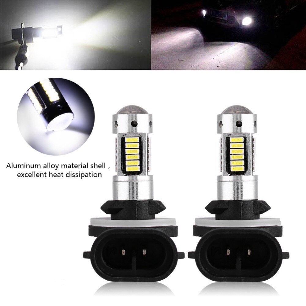 1 paar Auto LED Nebel Licht 881 4014 Weiß LED Auto... – Vicedeal
