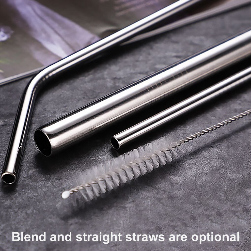 3Pcs Reusable Stainless Steel Straws Set Straight ... – Grandado