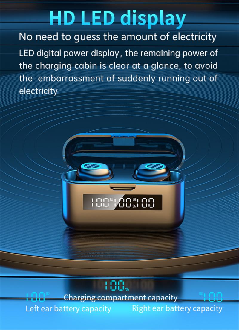 R9 R8 R7 TWS Wireless Touch Bluetooth Earphone 9D ... – Grandado