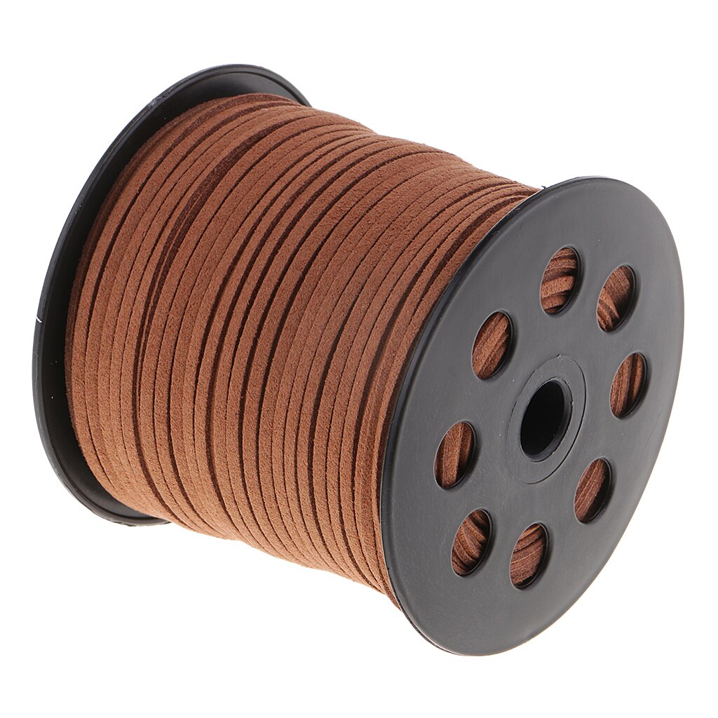 100 Yd Flat Velvet Faux Suede Cord Lace Leather DI... – Grandado