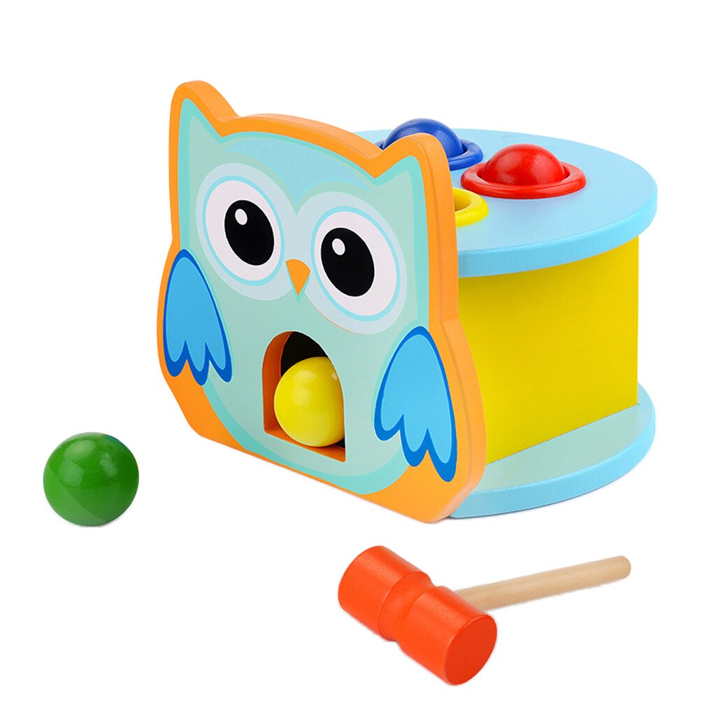 Leuke Stampende Houten Speelgoed Uil Met Speelgoed... – Grandado