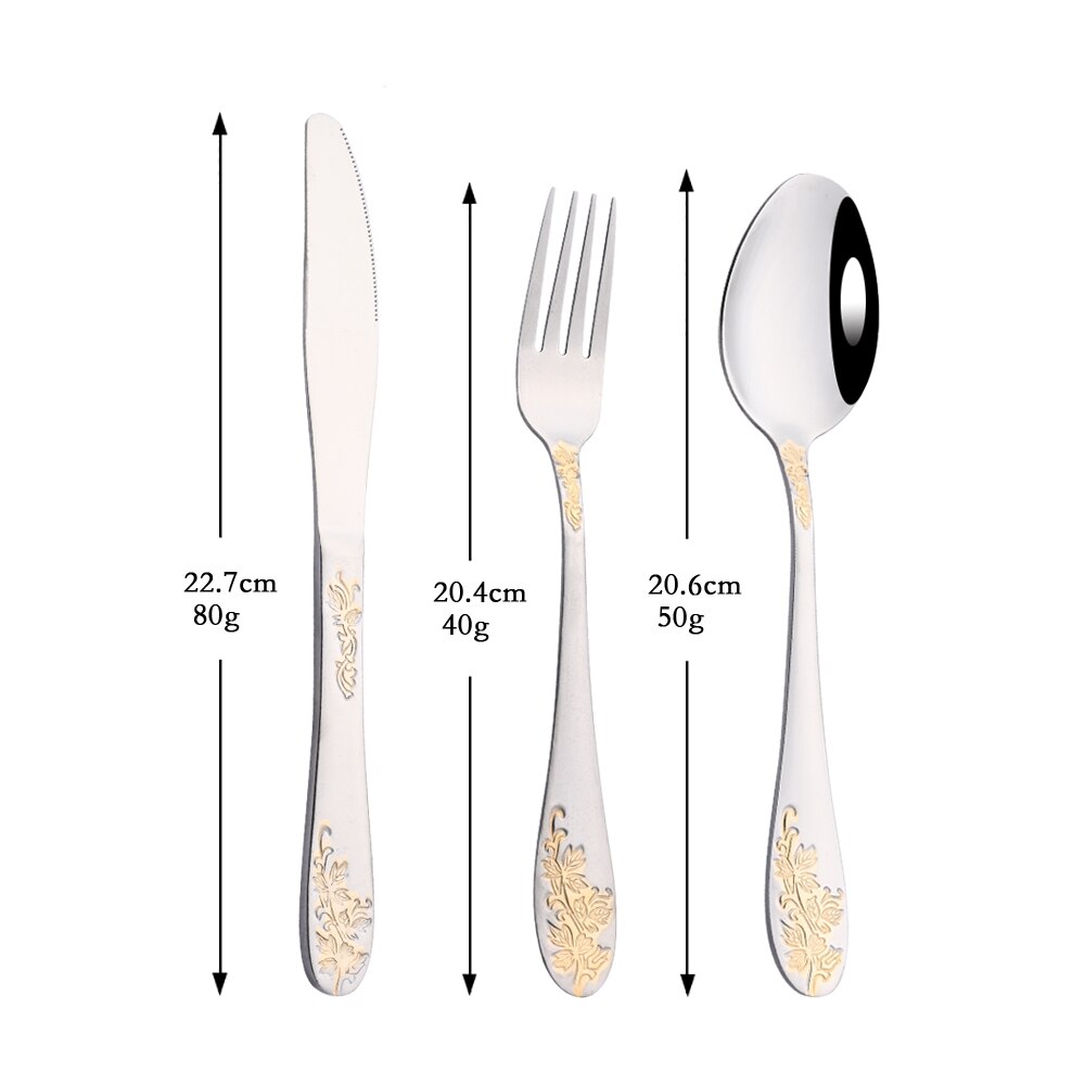 Luxury Wedding Silverware Cutlery Set Silver Plate... – Grandado