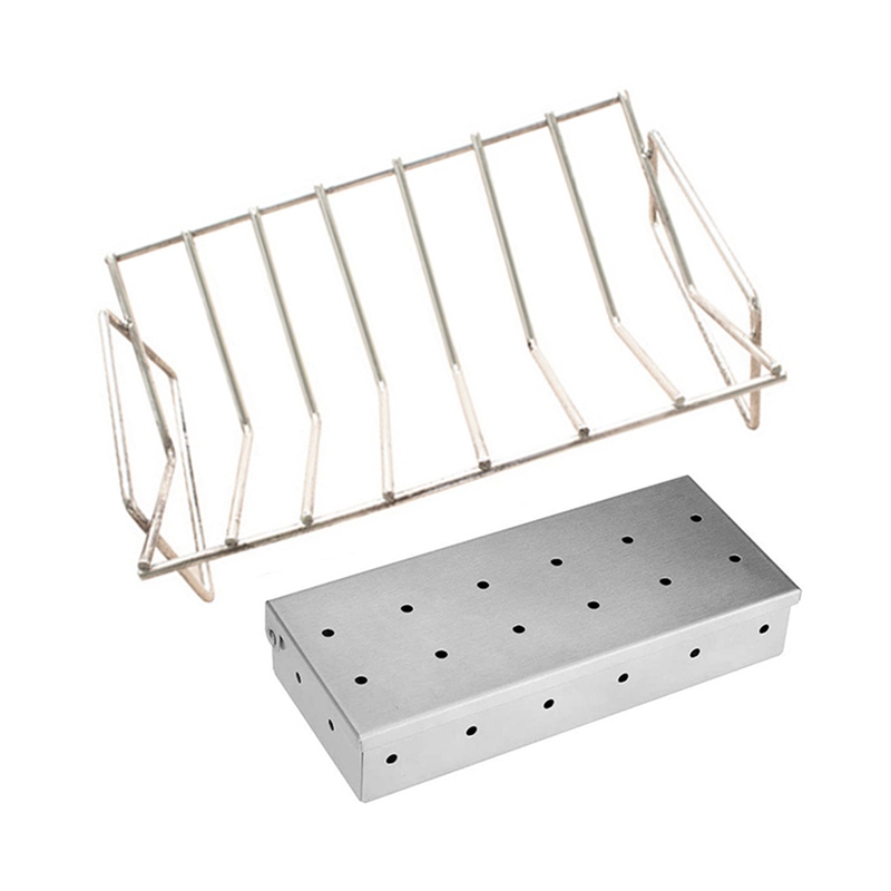 1 Pcs BBQ Rib Rack Grilling Rib Rack & 1 Set S... – Grandado
