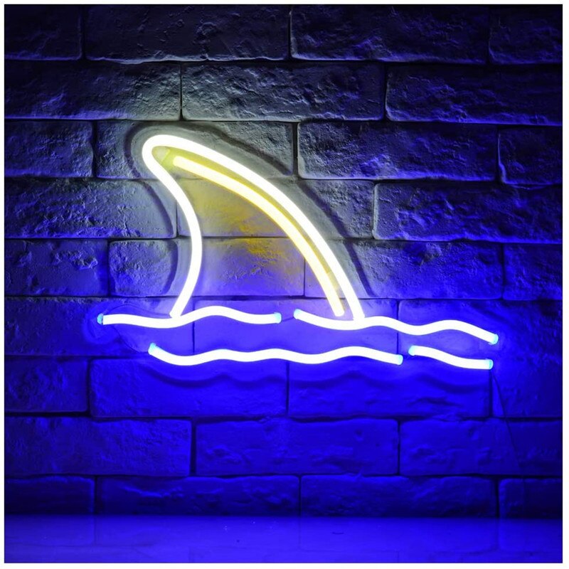 Wanxing Shark Led Neon Sign Usb Powered Neon Licht... – Grandado