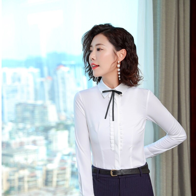 Long Sleeve Formal Blouses Shirts Spring Fall for ... – Grandado