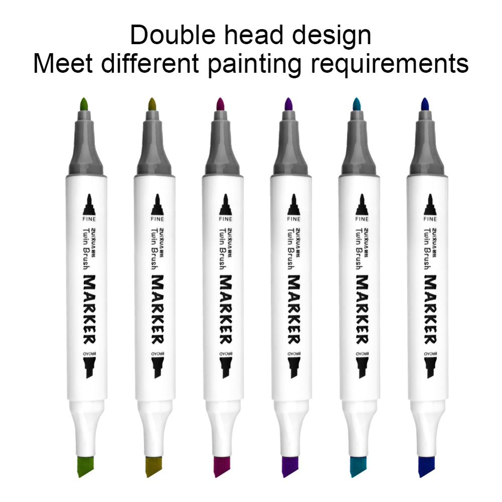 60/80/108 Colors Marker Pen, Doubled Tip Graffiti ... – Vicedeal