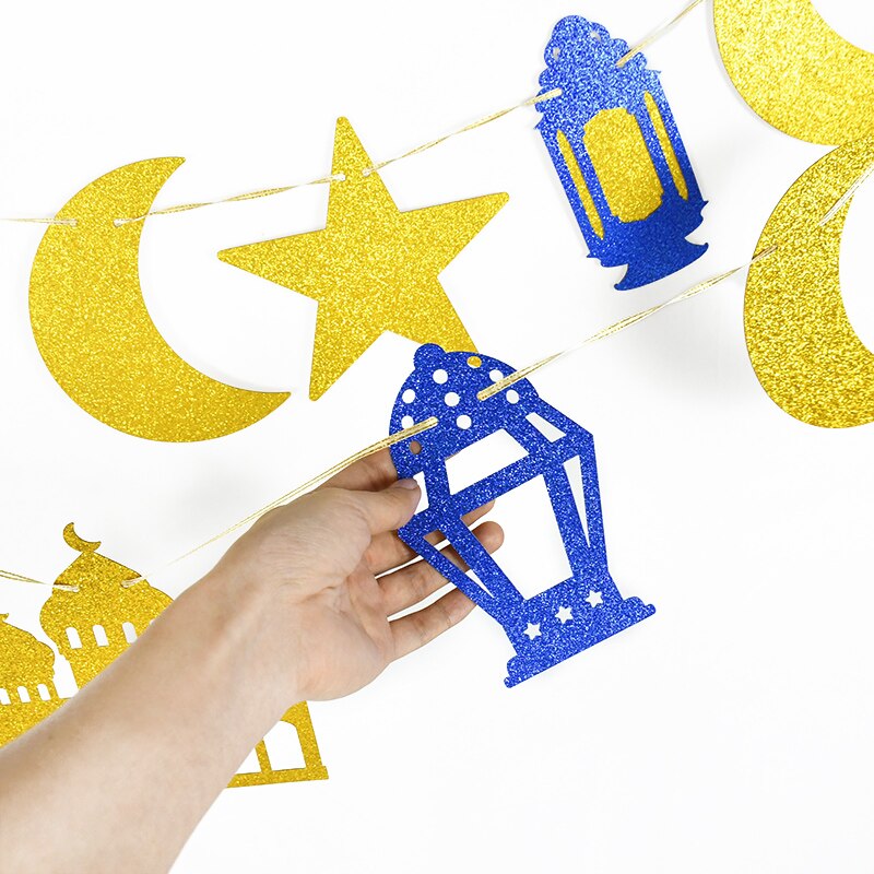 EID Mubarak Banner Glitter Mirror Ramadan Kareem D... – Grandado