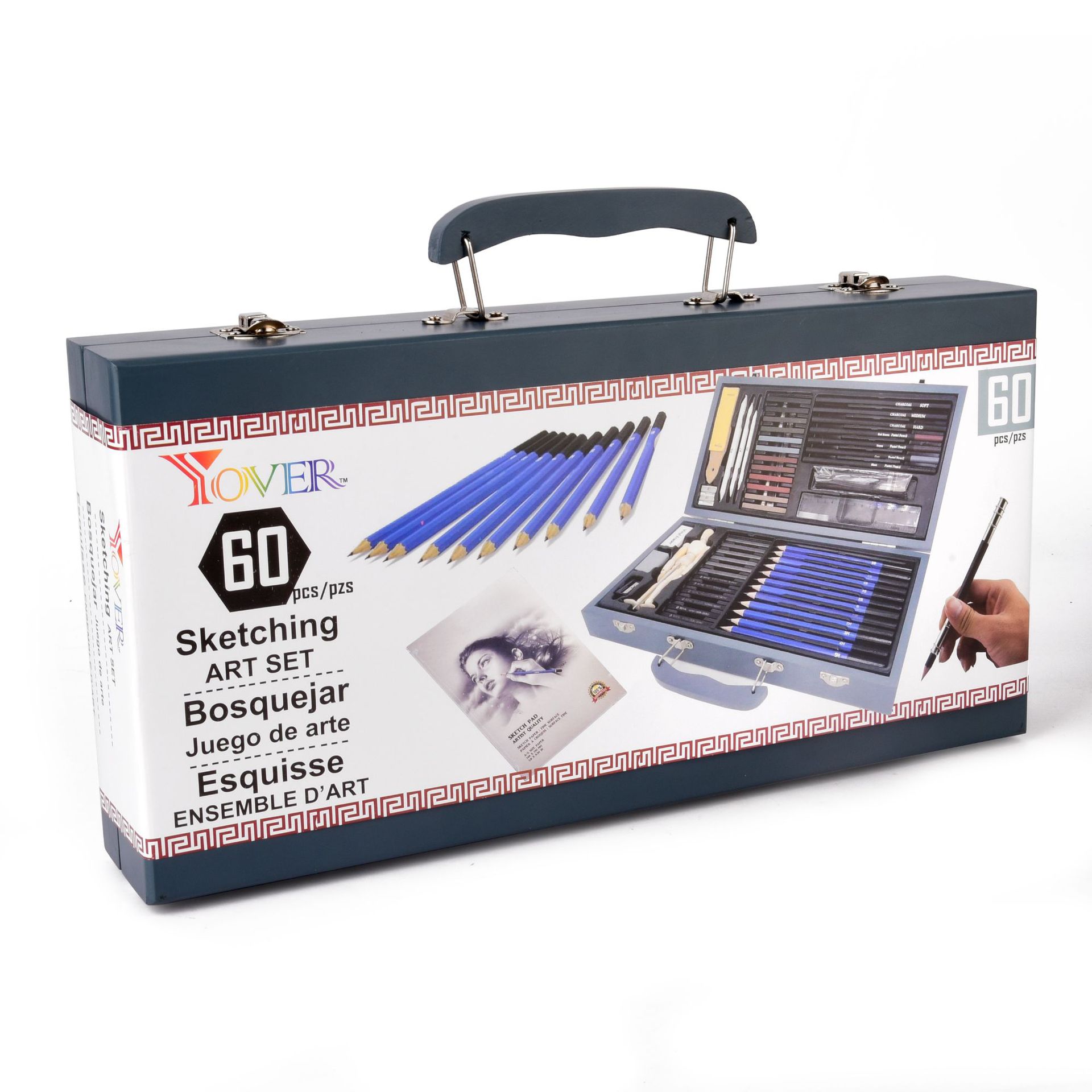 60Pcs/Set Sketch Pencil Drawing Kit Charcoal Woode... – Grandado