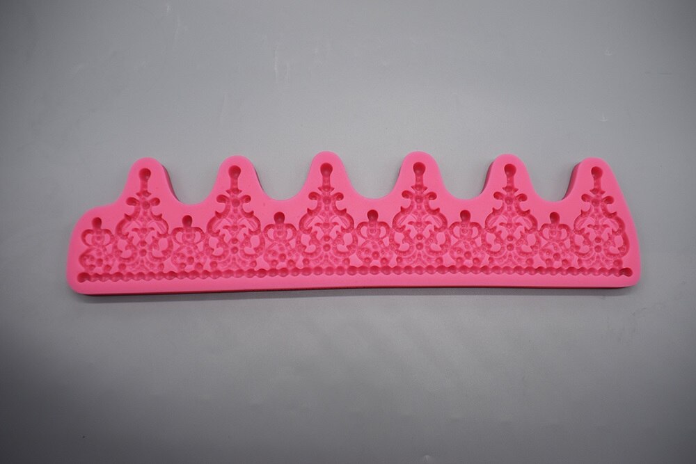 3D Kroon Siliconen Mal Kant Cake Grens Mallen Fond... – Grandado