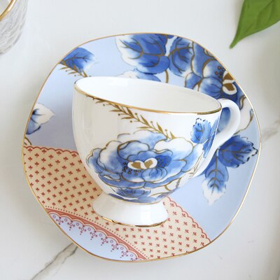 European Pastoral Flower English Afternoon Tea Bon... – Grandado