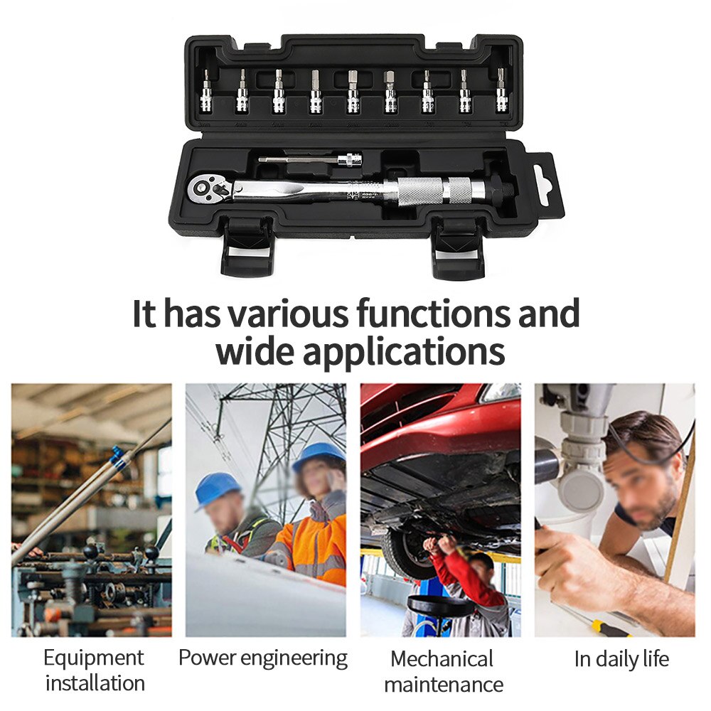 Torque Wrench For Bicycles 1/4 2-14Nm Adjustable T... – Vicedeal