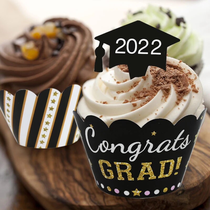 2022 Graduation Party Cake Decoration Congratulati... – Grandado