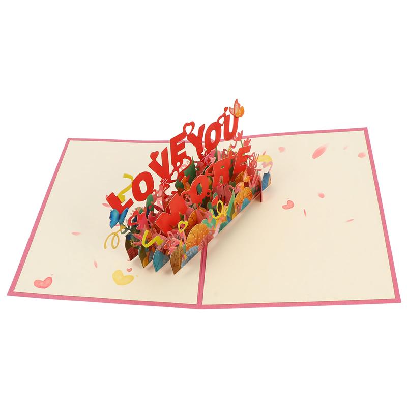 1 Set 3D Loving Blessing Card Greeting Cards Handm... – Grandado