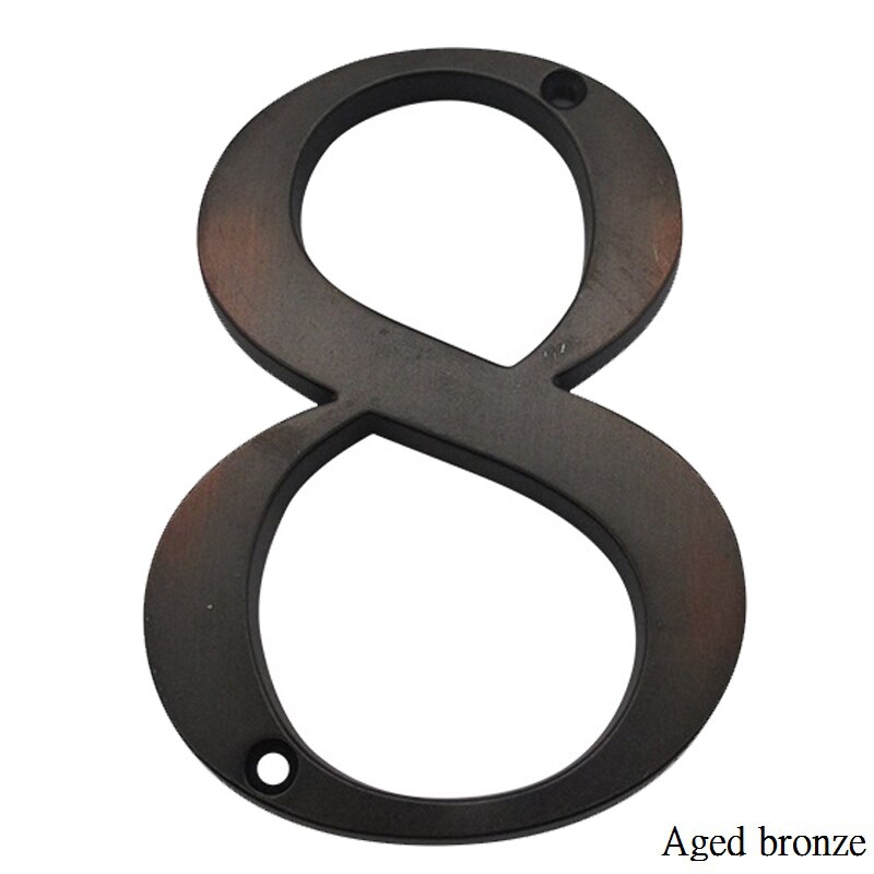 Aged Bronze 101mm House Number House Door Address ... – Grandado