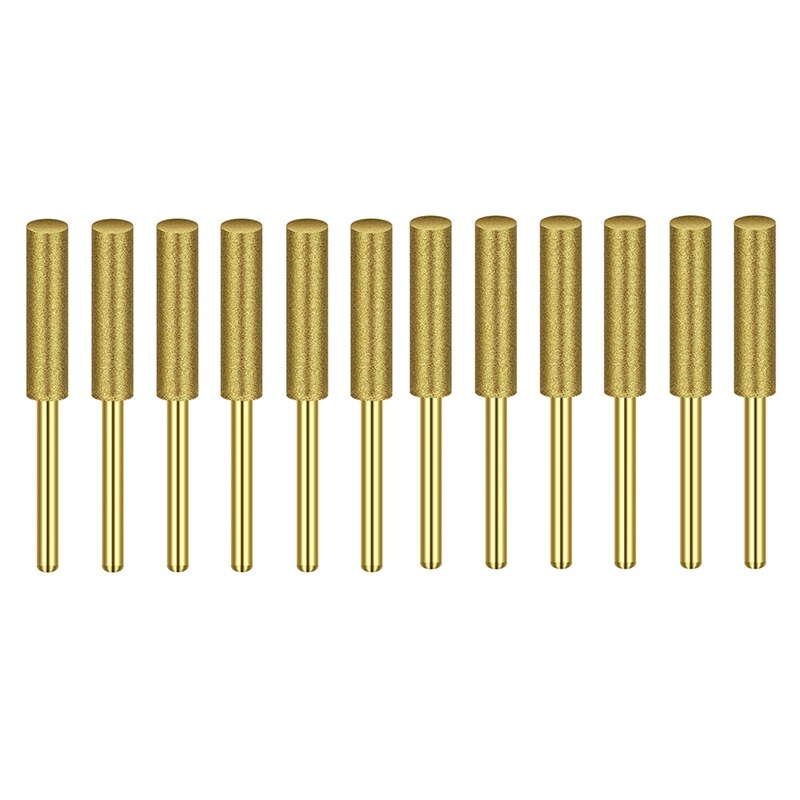 -12Pcs Burr Grinding Stone File 4.8mm Titanium Pla... – Grandado