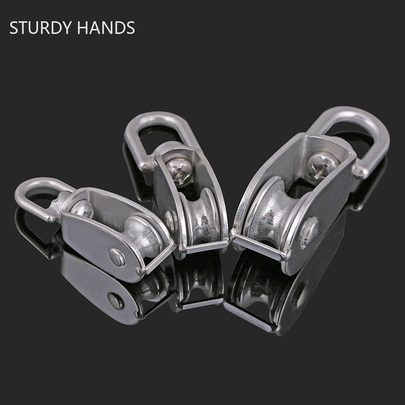 Stainless Steel Single Pulley Wire Rope Chain Trac... – Vicedeal