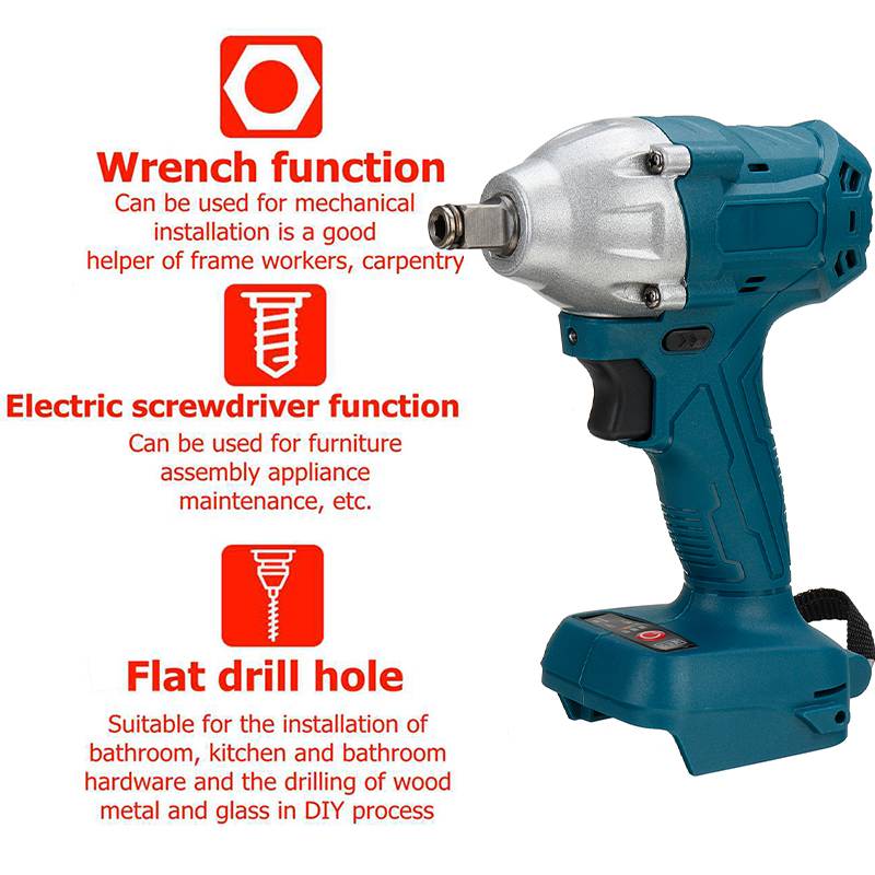 3 IN 1 Brushless Cordless Electric Impact Wrench B... – Vicedeal