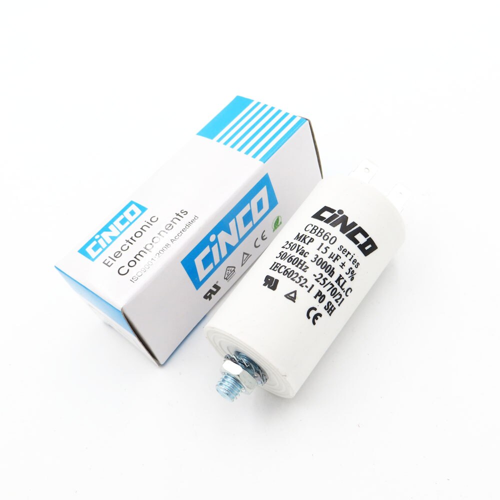 15 MFD 250VAC CBB60 Motor Run Capacitors Polypropy... – Grandado