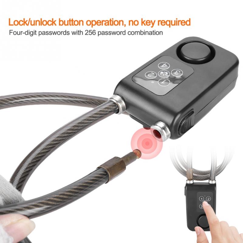 110dB Smart Waterproof Password Bicycle Lock Anti-... – Vicedeal
