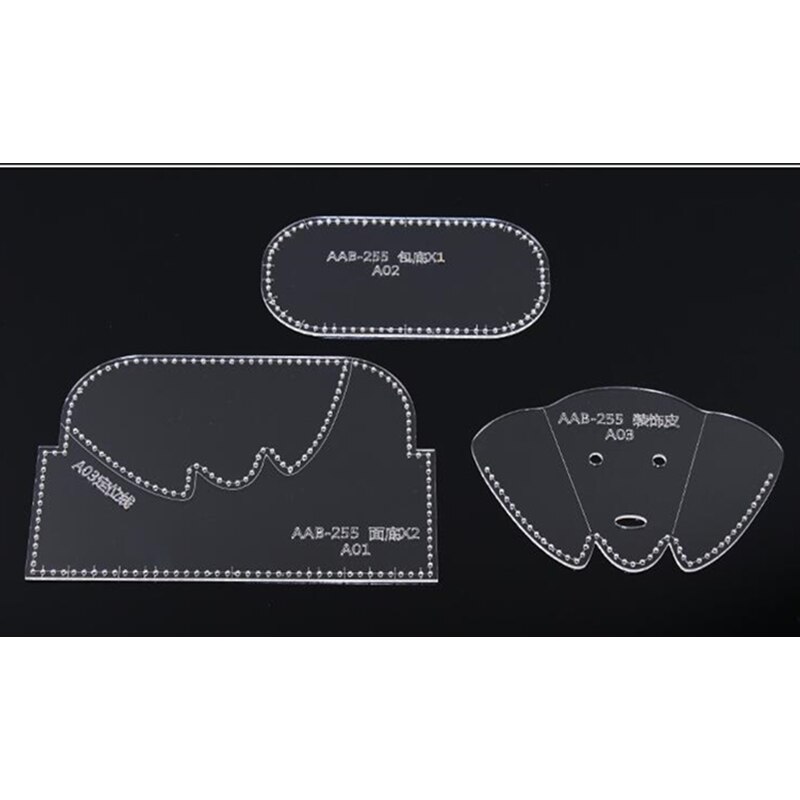 1 Set Clear Acrylic Coin purse Pattern Stencil Tem... – Grandado