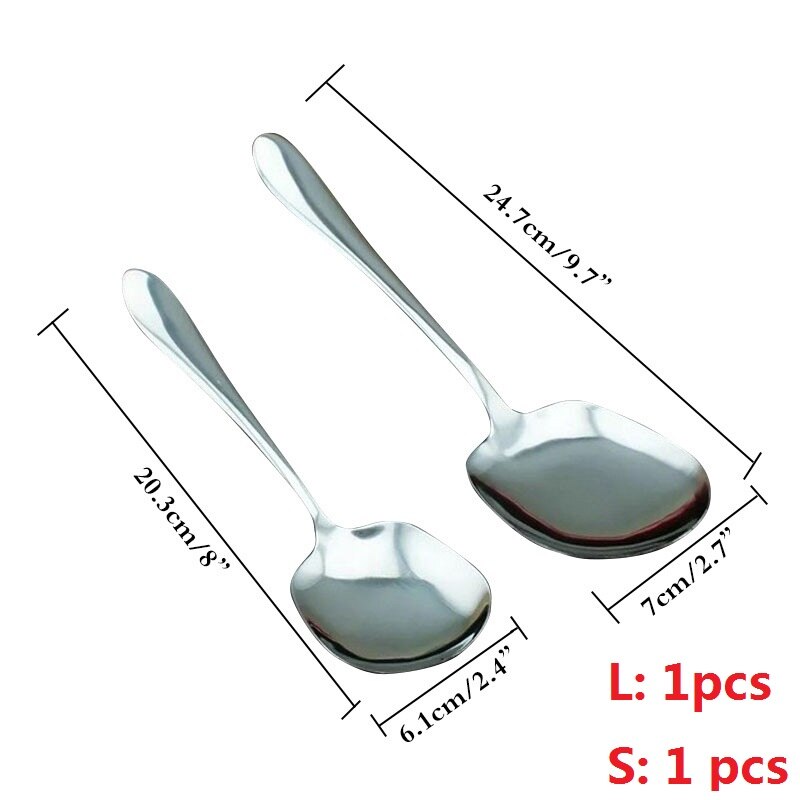 Salad Serving Spoon Stainless steel Table Spoon Se... – Grandado