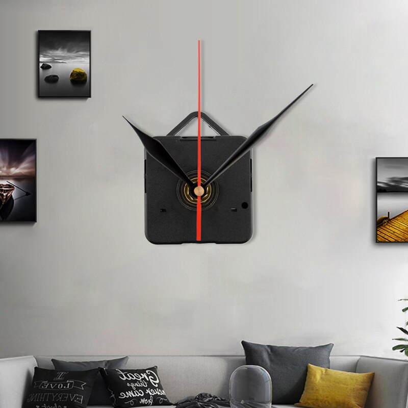 Wall Decor 3 X Hands Clock Movement Black And Red ... – Grandado
