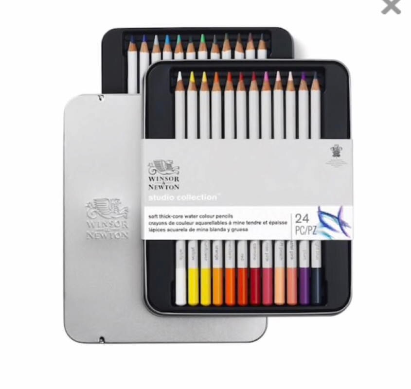 WINSOR & NEWTON DOOS 24 POTLODEN KLEUREN ACUARELAB... – Vicedeal
