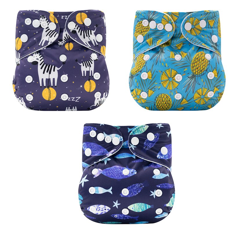 3pcs Baby reusable Diapers for children waterproof... – Grandado