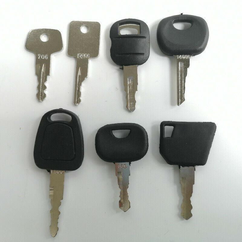 7pcs Ignition Key Heavy Equipment Key Construction... – Grandado