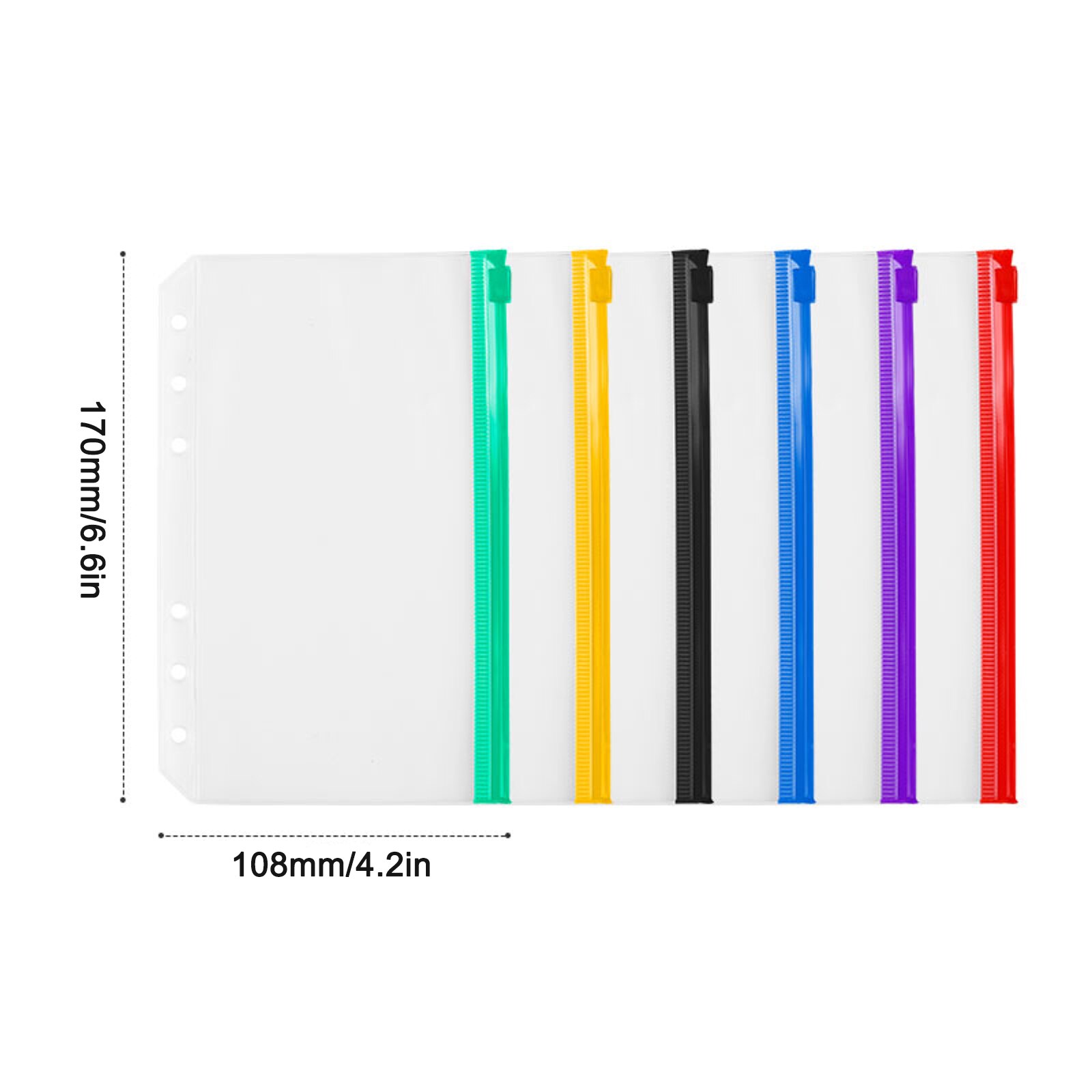 Bindmiddel Bestand Houder Opslag Rits Mappen A6 12... – Grandado