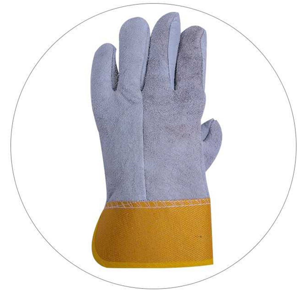 Two-Layer Cattle Hide Short Welding Gloves With He... – Vicedeal