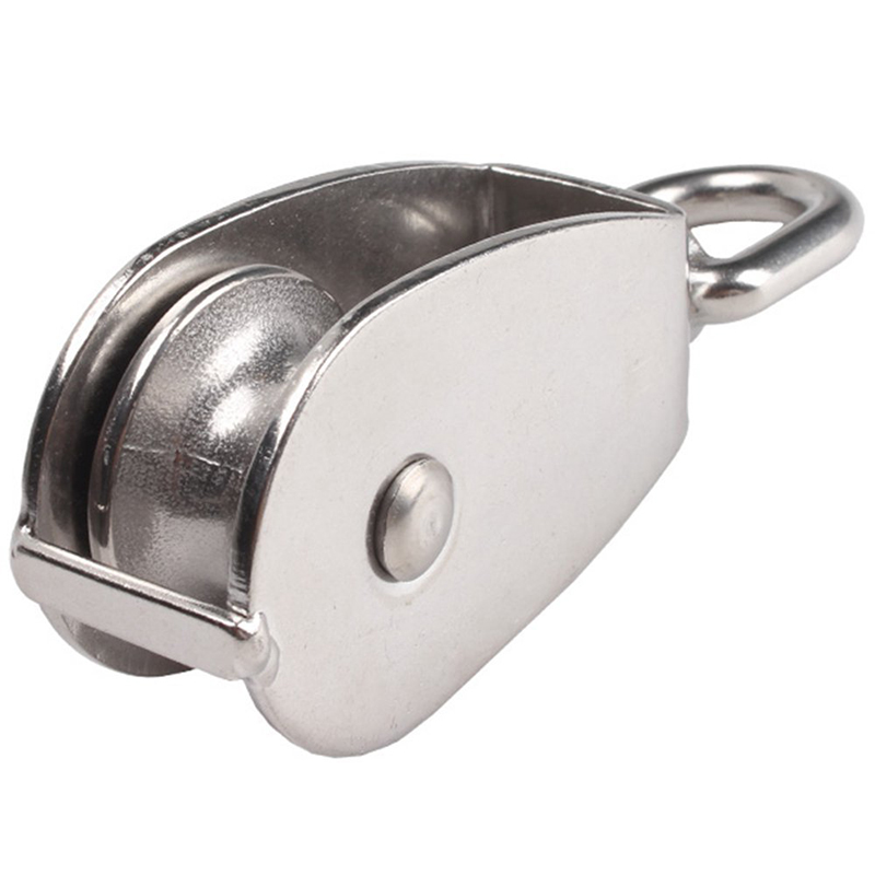 Single pulley in stainless steel 304 with swivel M... – Grandado