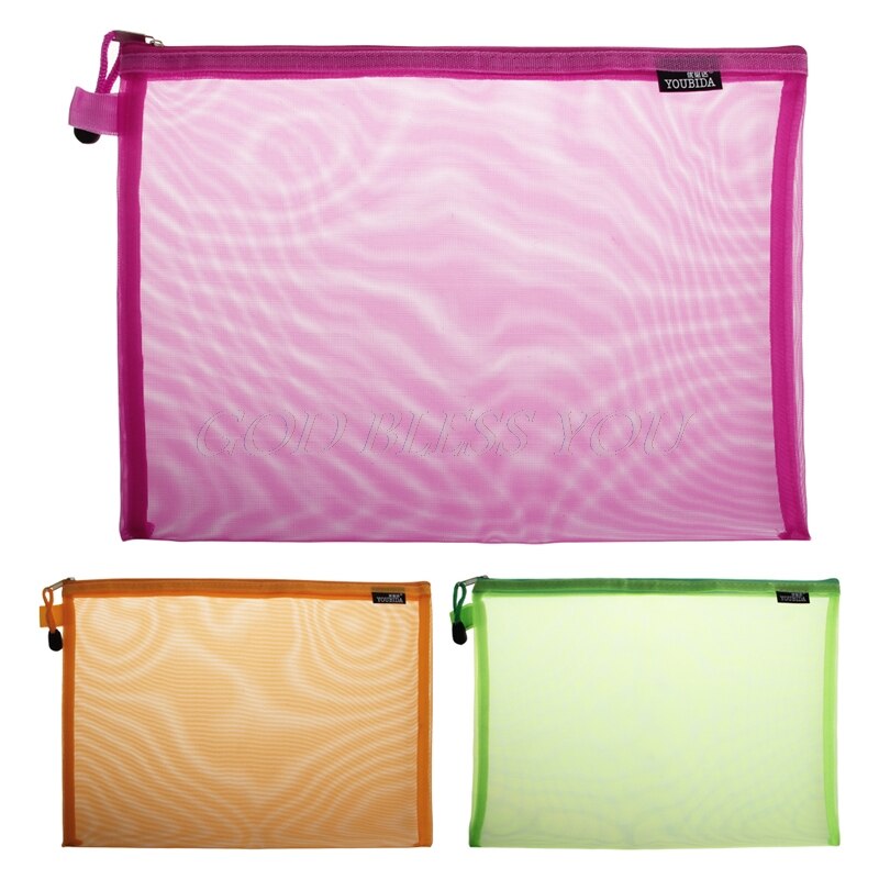 A4 Gridding Waterproof Zip Bag Document Pen Filing... – Vicedeal