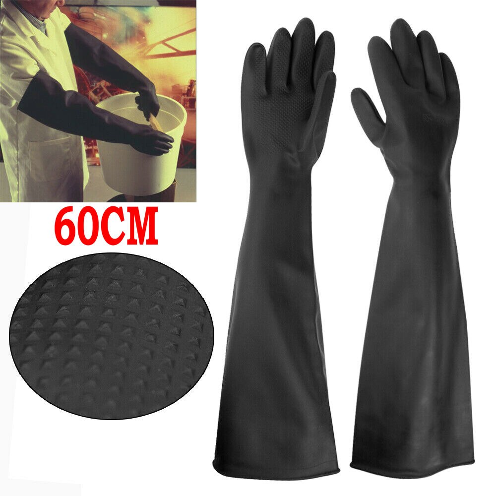 Rubber PPE Latex Long Gauntlets Acid-Alkali Anti C... – Grandado