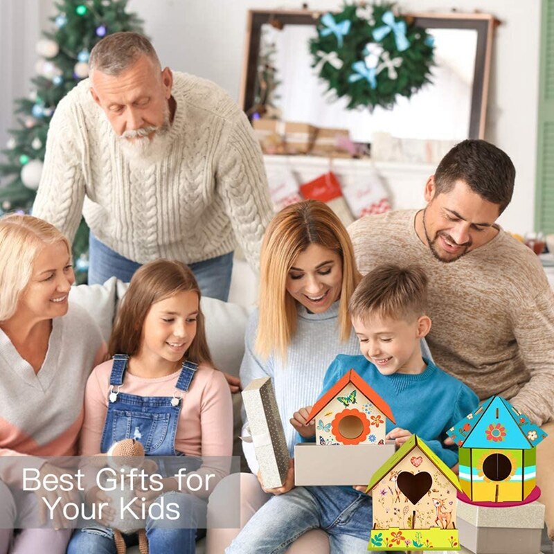 DIY Wooden Bird House Crafts for Children, DIY Big... – Grandado