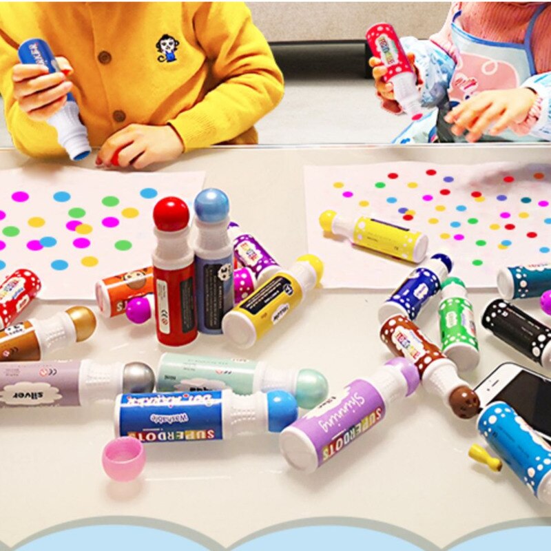 12 Kleuren Superdots Diy Dot Markers Voor Kids Art... – Vicedeal