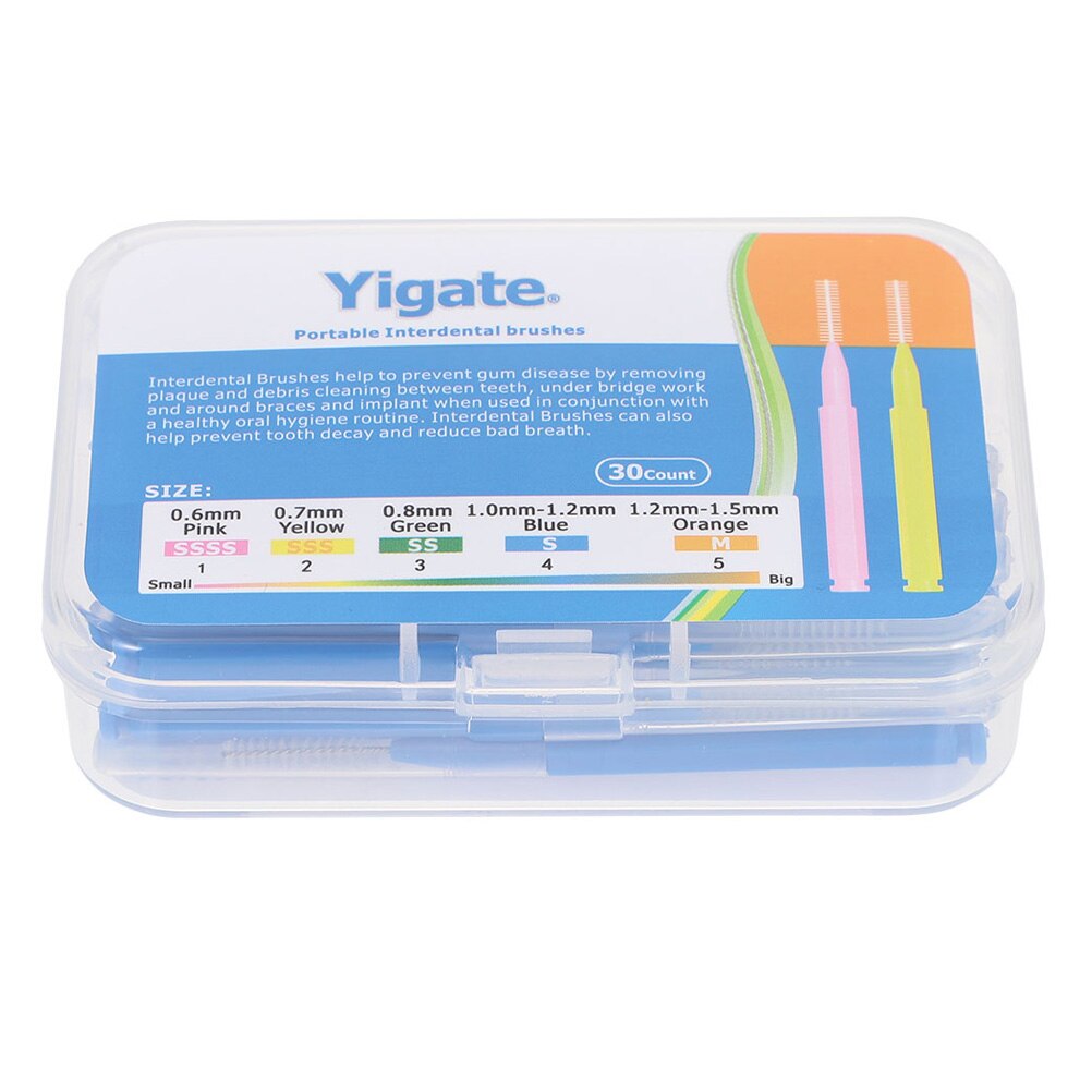 30Pcs Toothpicks Interdental Brush Toothpicks Pick... – Grandado