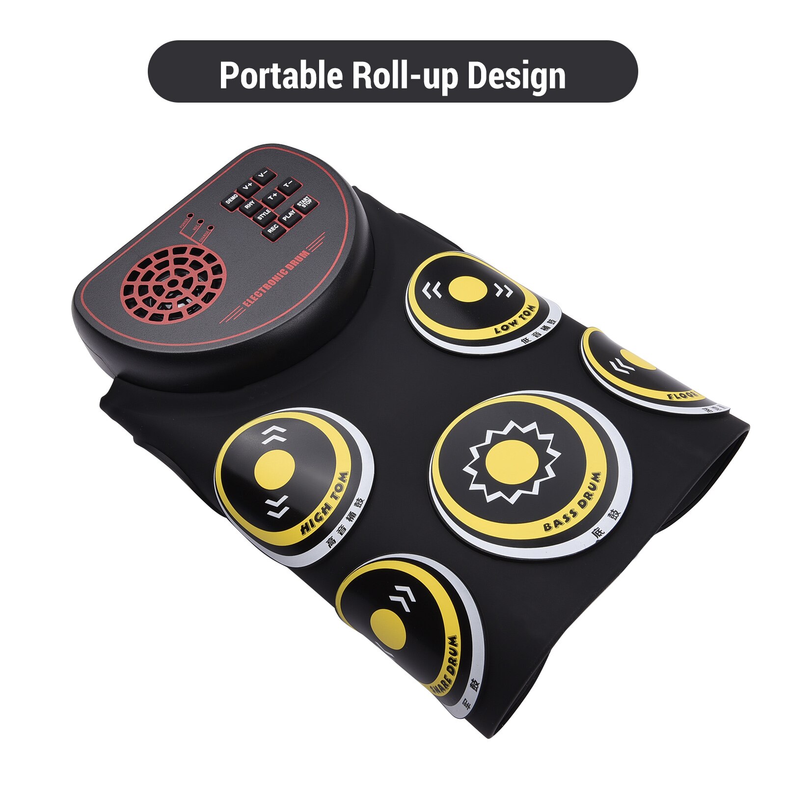 Foldable Electronic Drum Pad Digital Drum 10 Rhyth... – Grandado