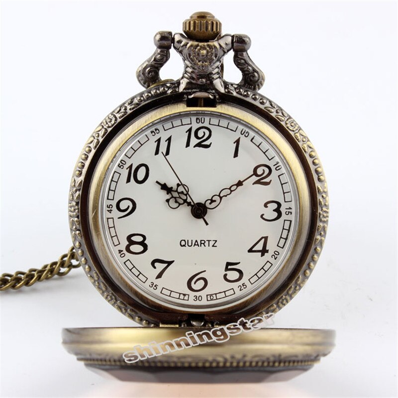 Antique Dark Brown Transparent Glass Pocket Watch ... – Grandado