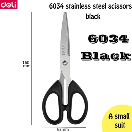 1PCS Deli 6034 6009 6010 Stainless scissors 3 size... – Grandado
