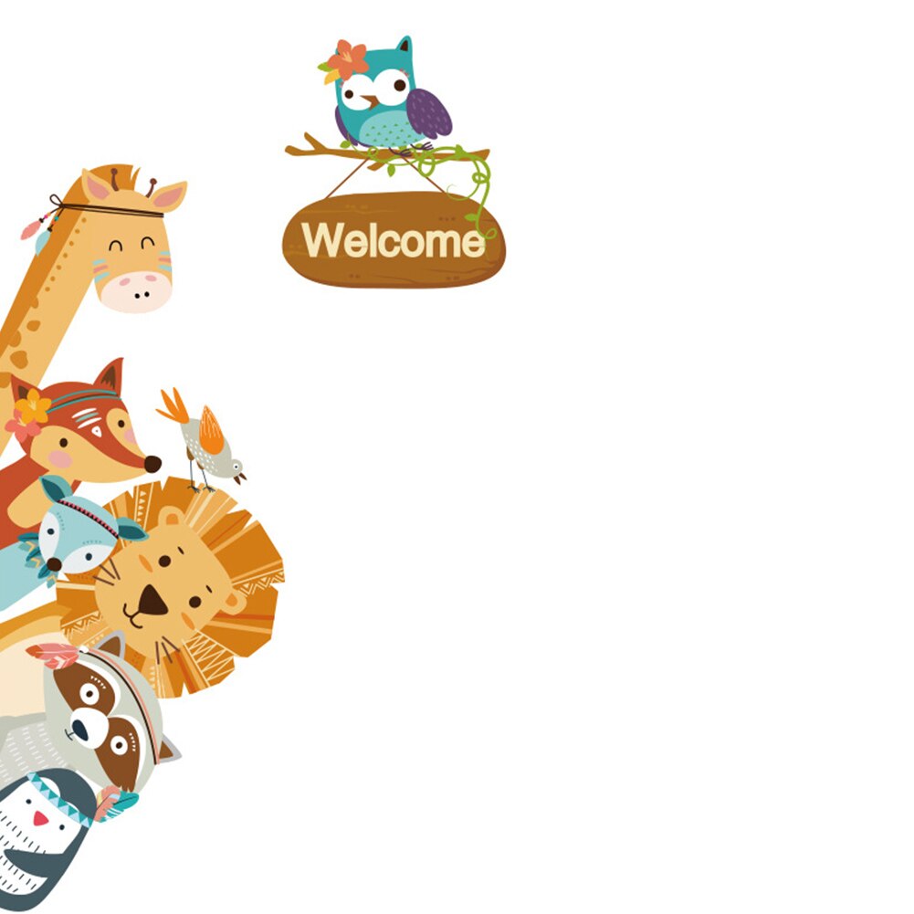 Cute Baby Bedroom Cartoon Animals Door Decoration ... – Grandado