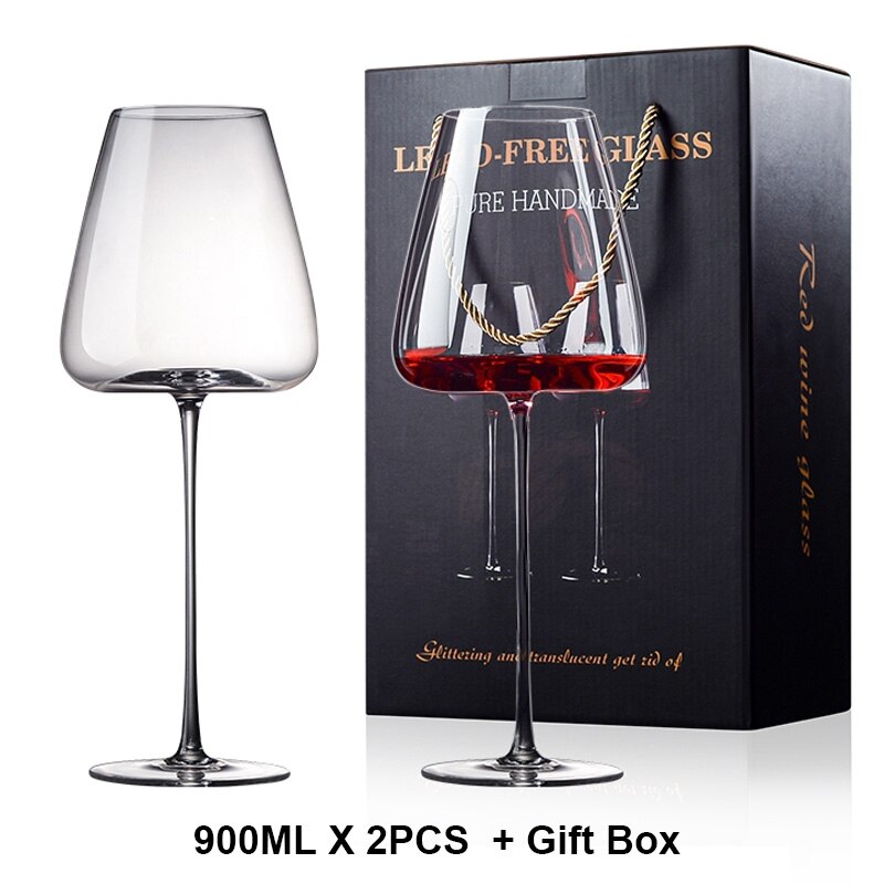 2pcs Goblet Wine Glass Kitchen Utensils Crystal Wa... – Grandado